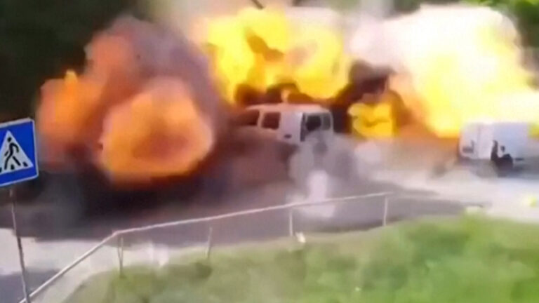 Video Footage Captures Russian Drone Strike in Ukraine’s Zaporizhzhia ...
